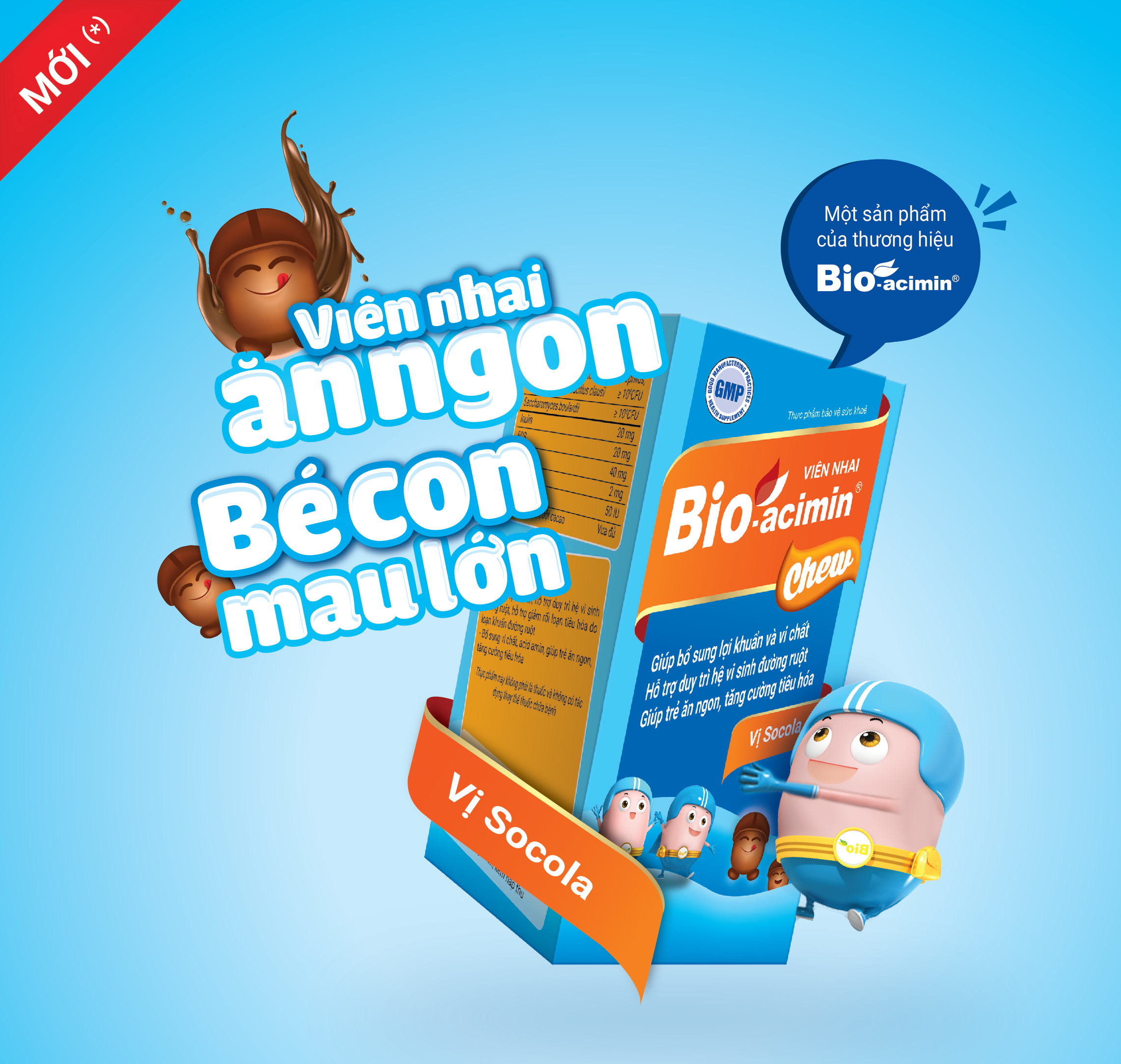 Bio-acimin Chew – Men vi sinh dạng viên nhai - Bio-acimin